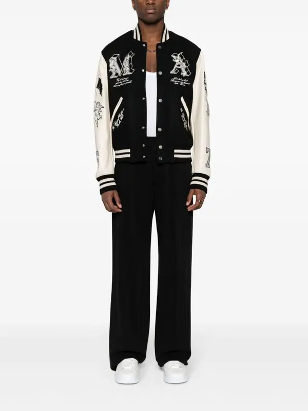 Amiri Ma Angel Varsity Jacket In Black - 40% Off | Editorialist