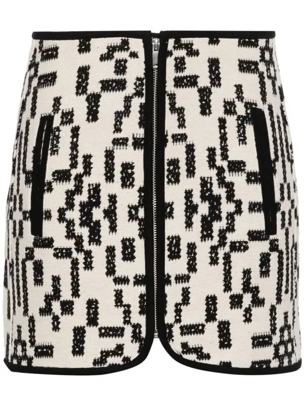 MARANT ETOILE Arona Zip-up Skirt - Black