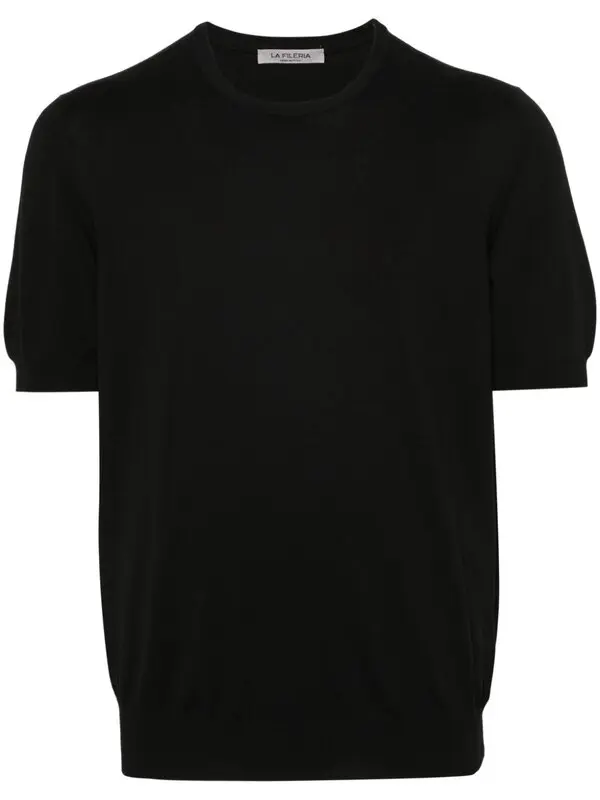 FILERIA Fine-knit Short-sleeved Jumper