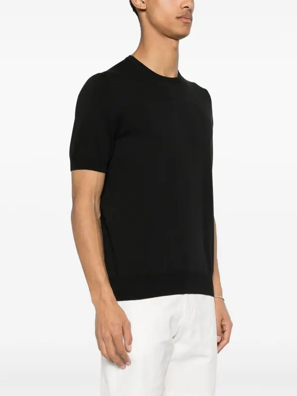 FILERIA Fine-knit Short-sleeved Jumper