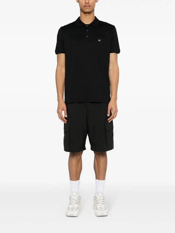 C.P. COMPANY Logo-appliqué Polo Shirt