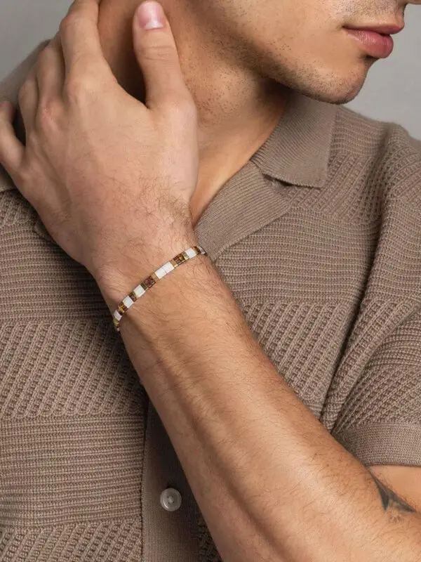 NIALAYA JEWELRY Beaded Bracelet - White