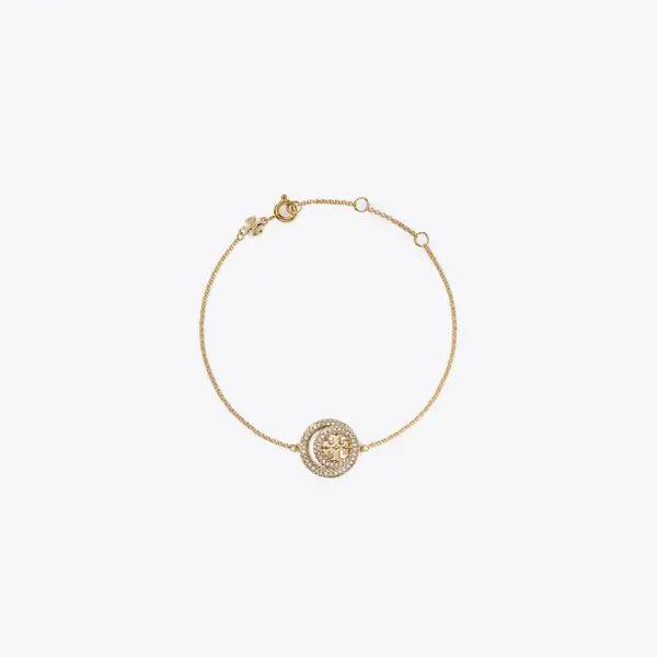 Tory Burch Miller Double Ring Bracelet - Tory Gold/crystal