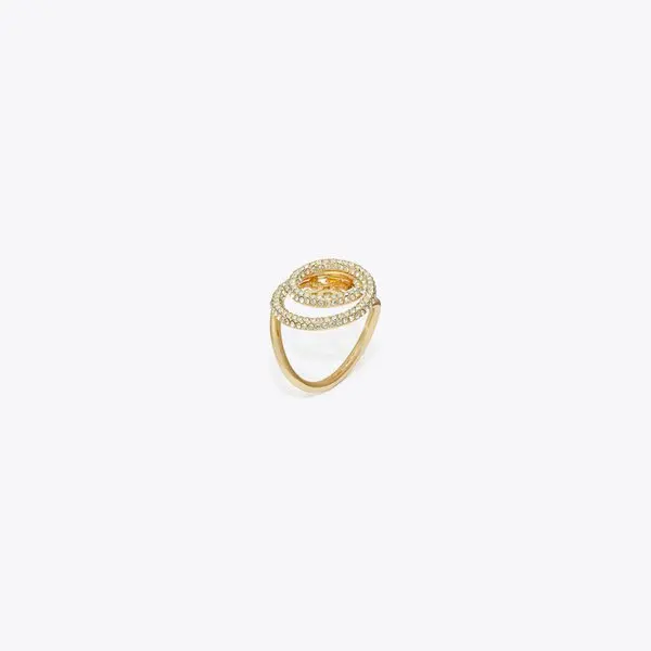 Tory Burch Miller Pavé Double Ring