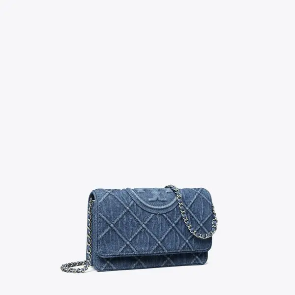 Tory Burch Fleming Crossbody - Denim