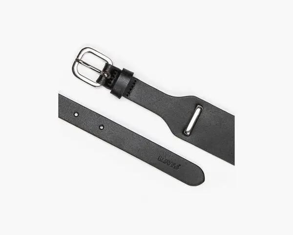 LEVI'S Modern Western Leather Belt - Black