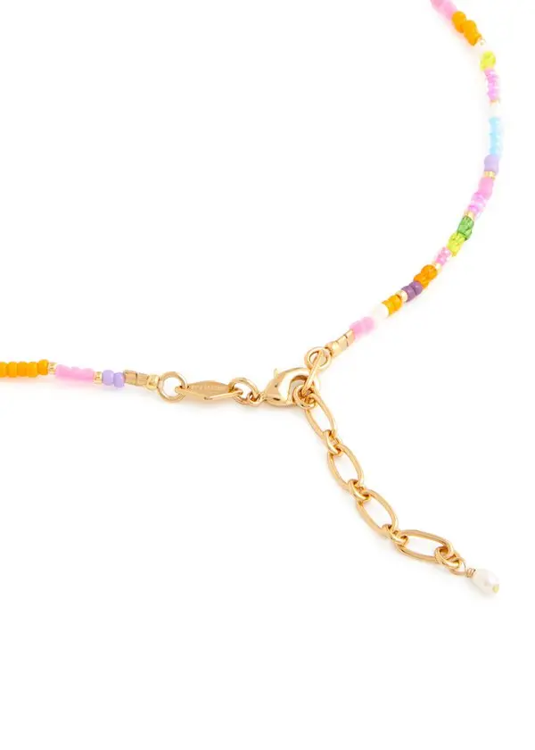 Anni Lu Hearty Eldorado 18kt Gold-plated Beaded Necklace