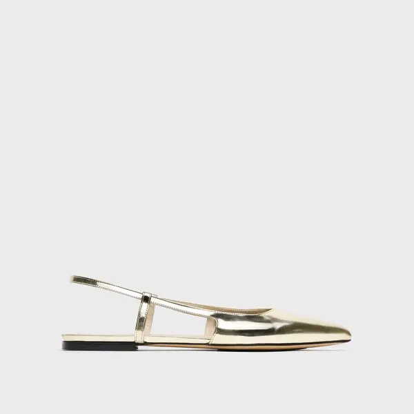 Theory Slingback Flat - Light Gold