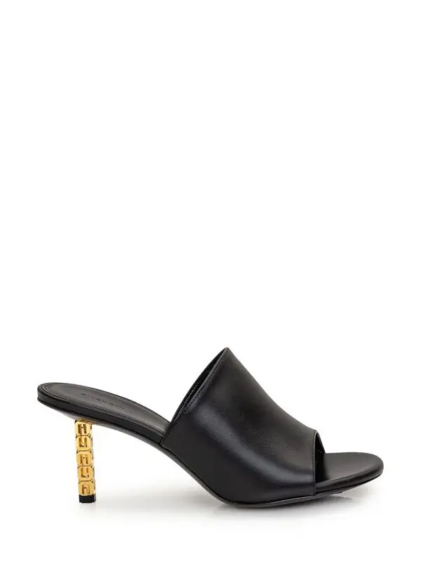 Givenchy G Cube Leather Mules - Black