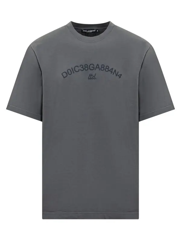 Dolce & Gabbana T-Shirt With Logo In Grey - 39% Off