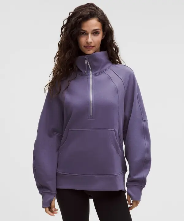 Lululemon Scuba Oversized Funnel-neck Half Zip - Grape Mist/silver