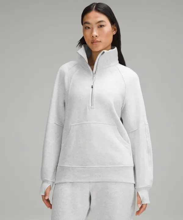 Lululemon Scuba Oversized Funnel-neck Half Zip - Heathered Core Ultra Light Grey