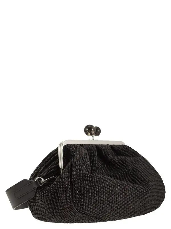 Max Mara Fortuna Pastry Bag Medium Raffia Effect
