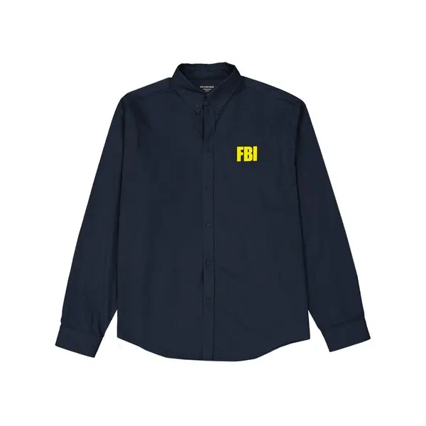 Balenciaga Fbi Cotton Shirt