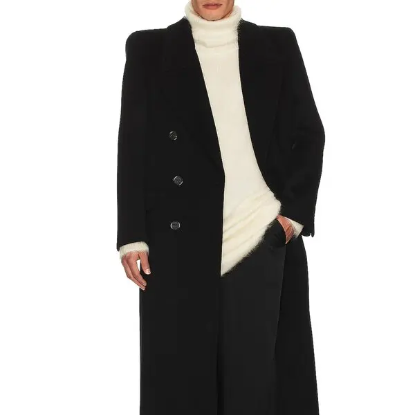 Saint Laurent Extra Long Mohair Sweater - White