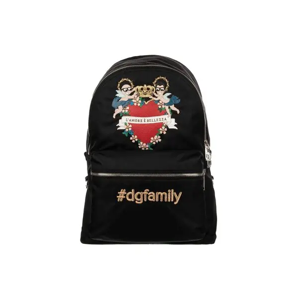 Dolce & Gabbana Family Patch Backpack - Black