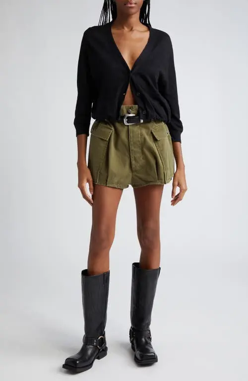 R13 Bubble Cotton Twill Cargo Shorts