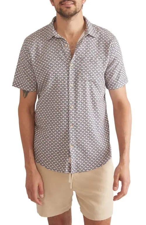 Marine Layer Short Sleeve Stretch Button-up Shirt