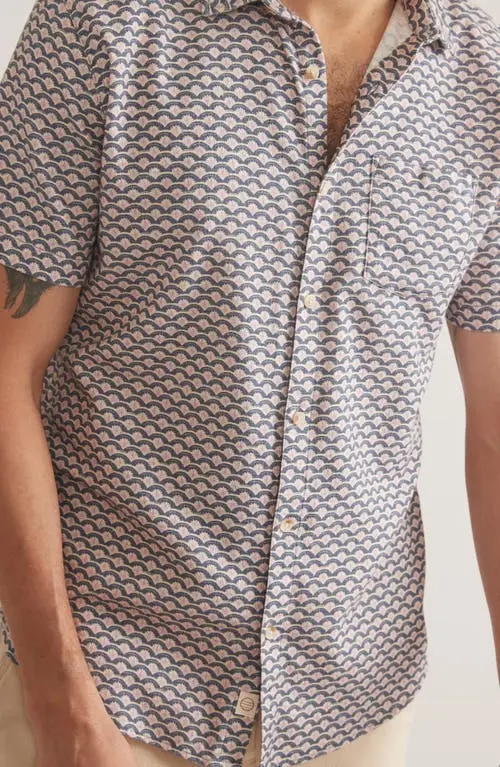 Marine Layer Short Sleeve Stretch Button-up Shirt