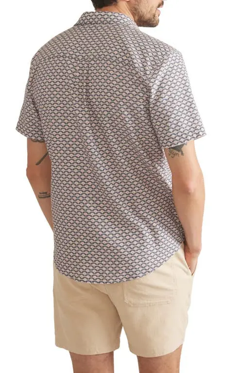 Marine Layer Short Sleeve Stretch Button-up Shirt