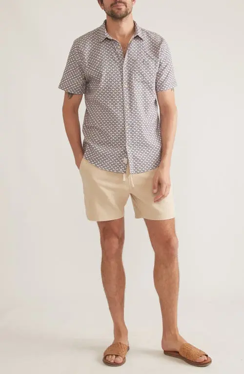 Marine Layer Short Sleeve Stretch Button-up Shirt