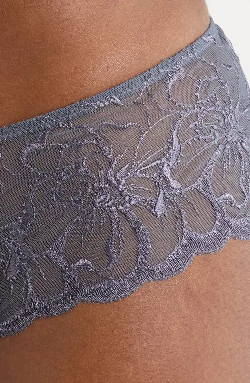 Chantelle Fleurs Lace Hipster Panties - Fancy Grey