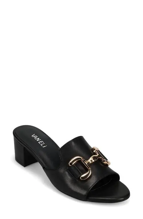 Vaneli Oksana Block Heel Sandal - Black