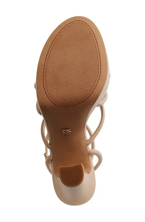 Dkny Ankle Strap Platform Sandal - Light Taupe