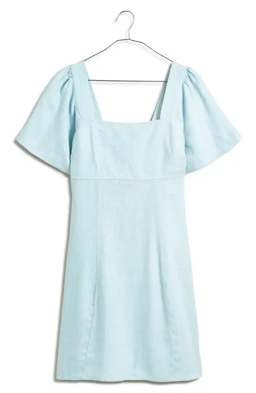 Madewell Square Neck Linen Minidress