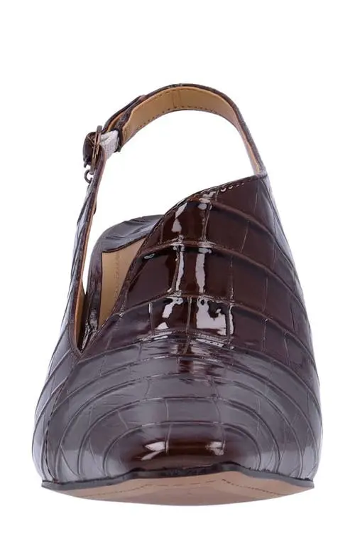 J. Reneé Prissy Slingback Pump - Brown