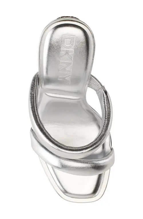 Dkny Metallic Strappy Sandals