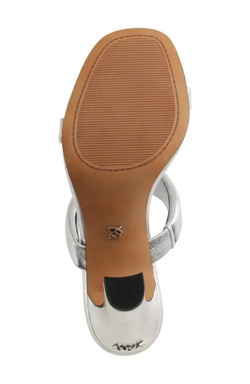 Dkny Metallic Strappy Sandals