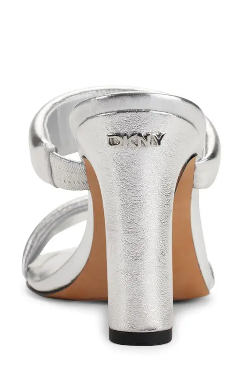 Dkny Metallic Strappy Sandals