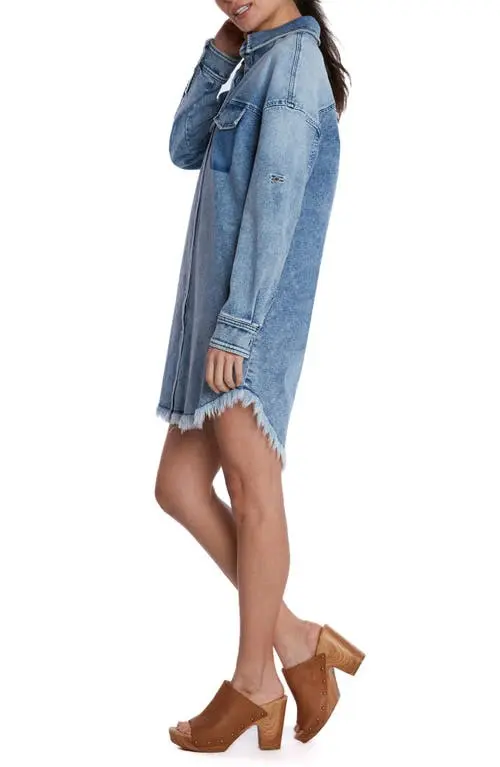 WASH LAB DENIM Mini Shirtdress