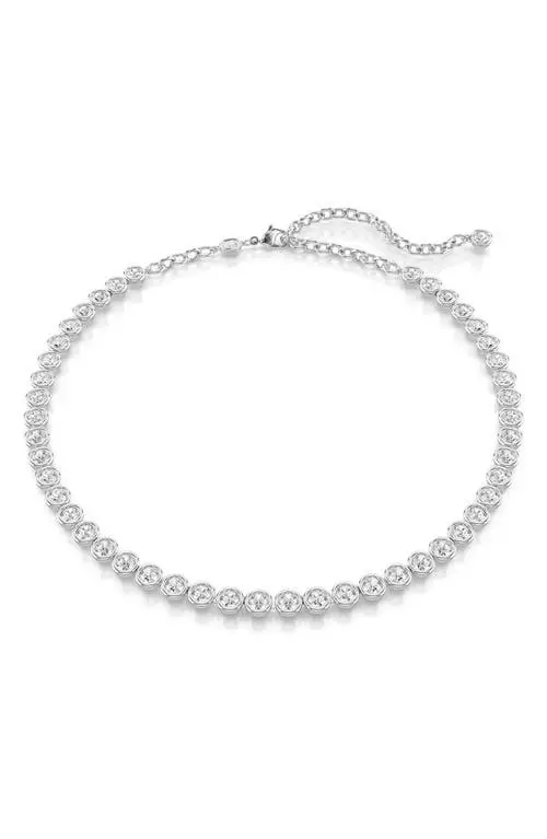 SWAROVSKI Imber Tennis Necklace - Silver