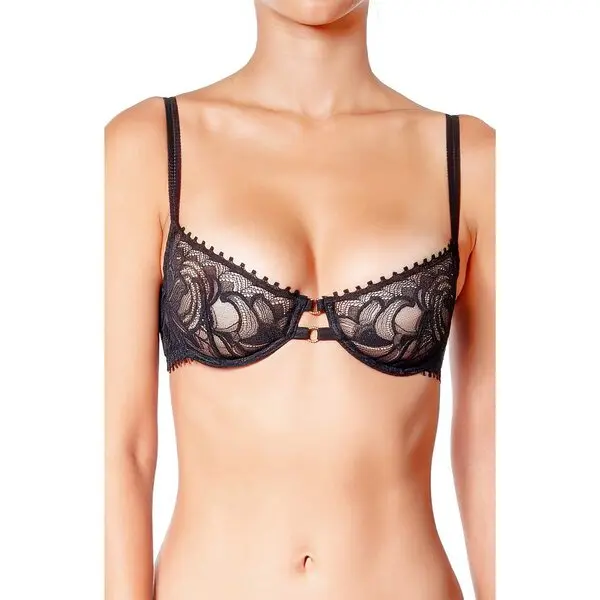 HUIT Nuit Folles Underwire Balconette Bra - Black
