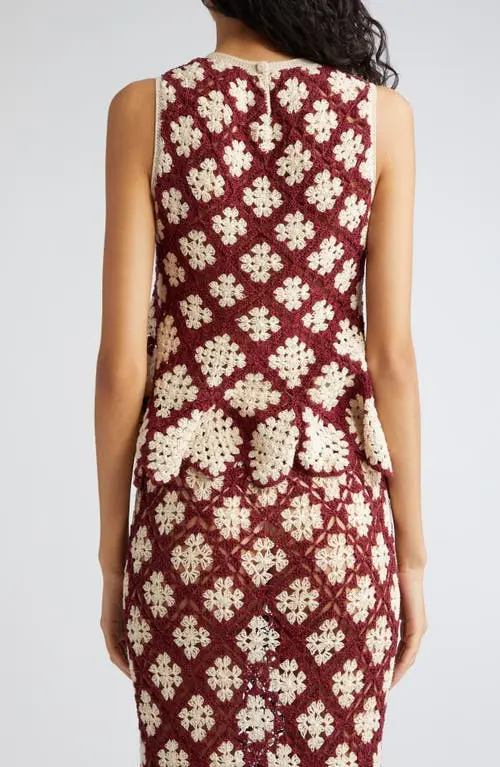 Ulla Johnson Crochet Sleeveless Sweater