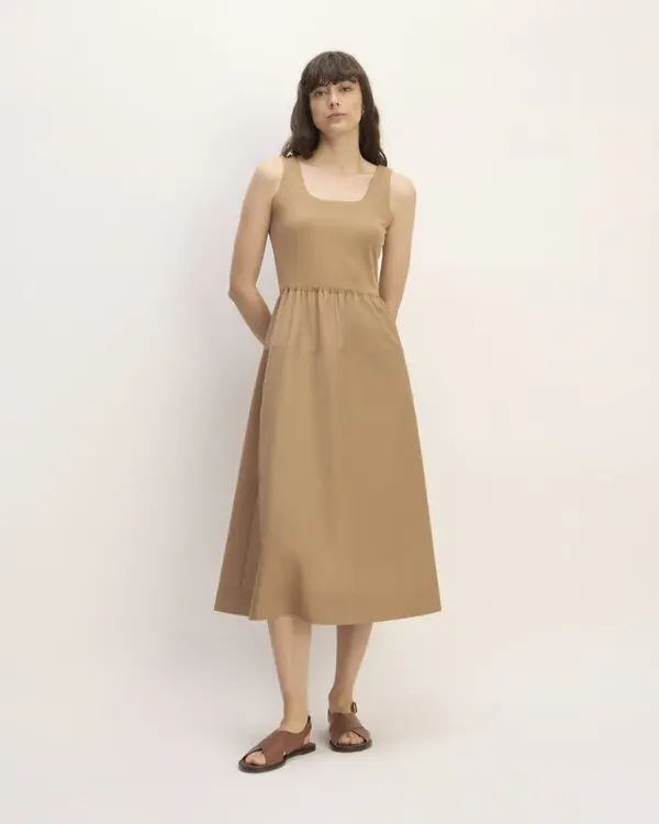 Everlane Supima® Jersey Riviera Dress - Tiger's Eye