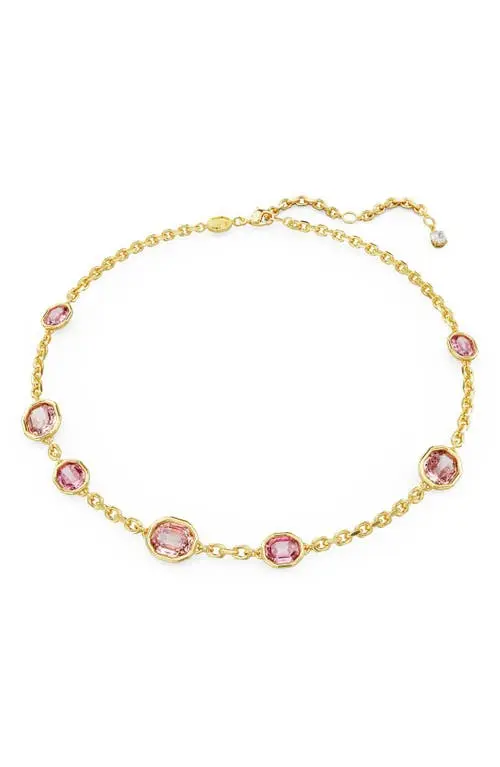SWAROVSKI Imber Crystal Station Necklace - Pink