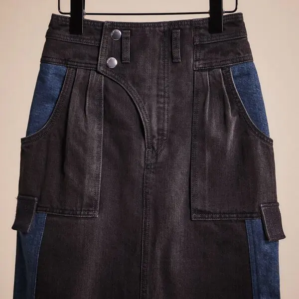 COACH® Restored Denim Skirt