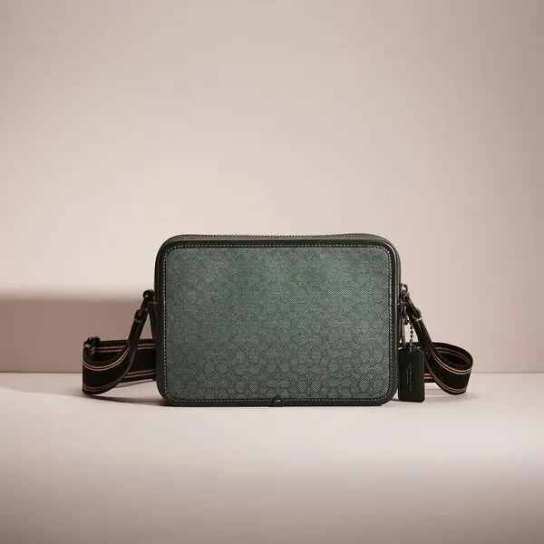 Coach Charter Crossbody 24 In Micro Signature Jacquard - Amazon Green