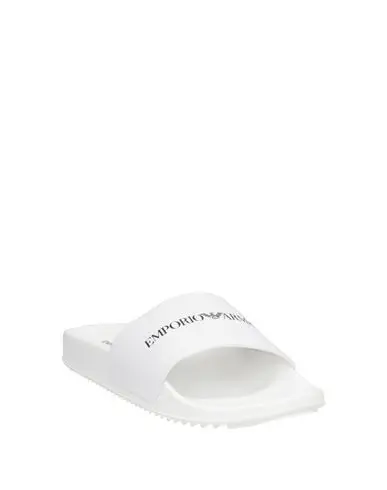 Emporio Armani Leather Pool Slides