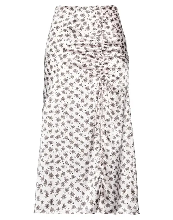Maje Midi Skirt In Polyester With Floral Print