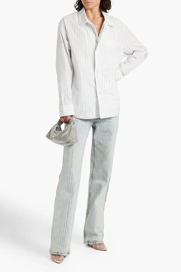 Alexander Wang Striped Poplin Shirt