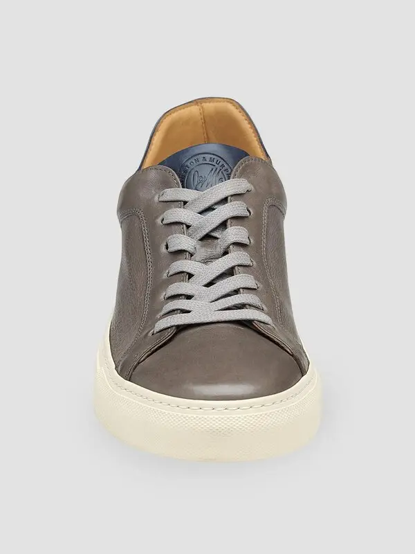 Johnston & Murphy Jared Leather Sneakers - Gray