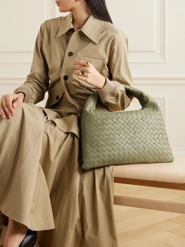 Bottega Veneta Hop Small Shoulder Bag - Green