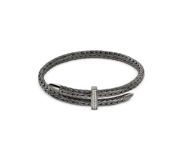 John Hardy Spear Pave Flex Cuff