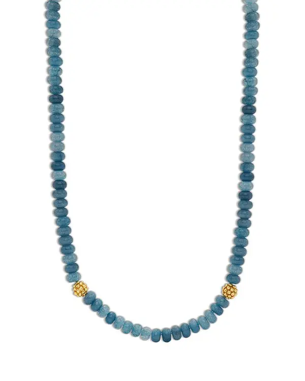 CAPUCINE DE WULF Berry Beaded Necklace - Ocean Jade/gold