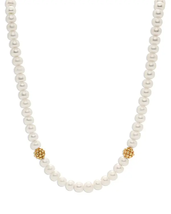 CAPUCINE DE WULF Berry Beaded Necklace - Pearl/gold