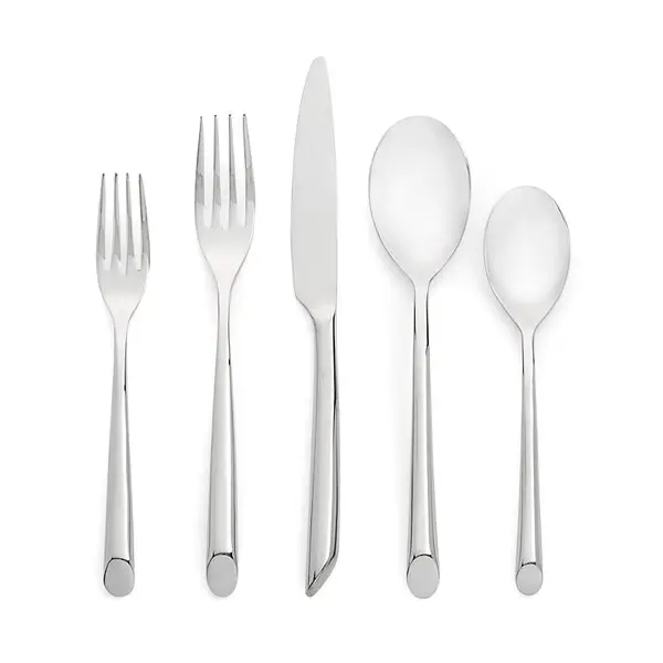 NAMBE Frond 5 Piece Place Setting - Silver
